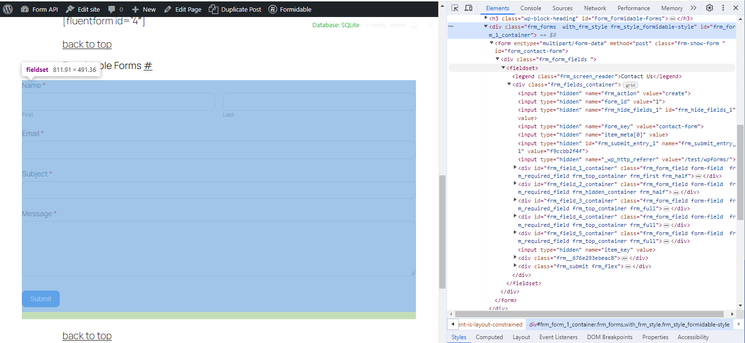 Add unique form id to form block - CF7 Skins Blog